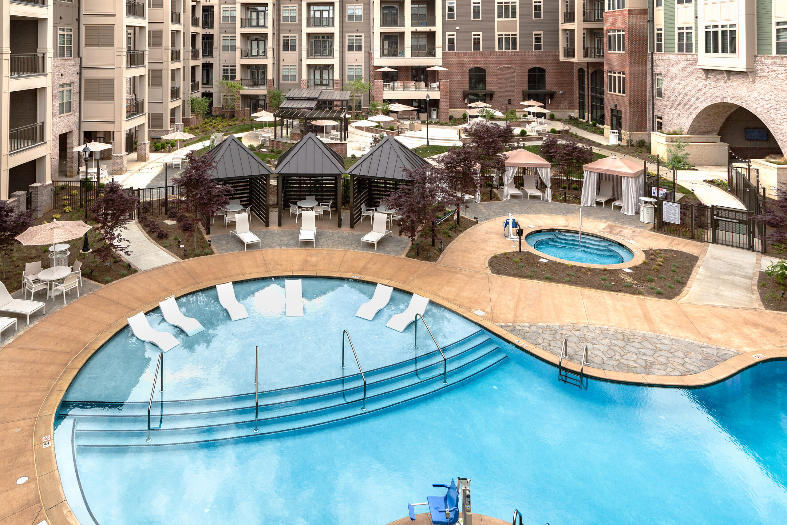 Luxury Living at Providence Row: Pools, Courtyards & On-Site Bar Bliss